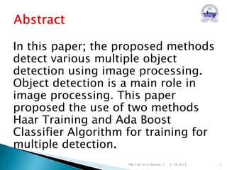 Multiple object detection | PPTX