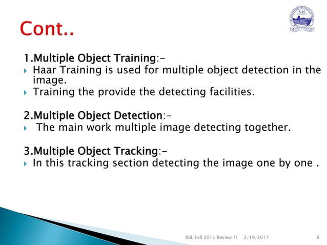 Multiple object detection | PPT Multiple object detection | PPT