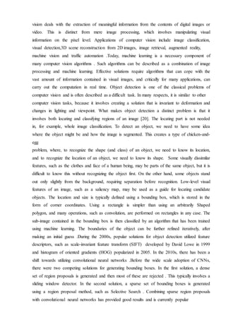 Multiple object detection report | DOCX