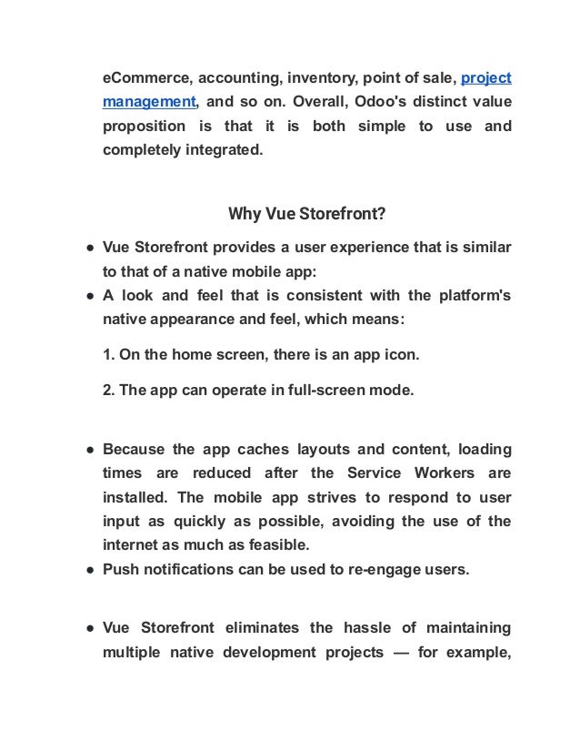 Multiple Odoo With Single Vue Storefront Pdf