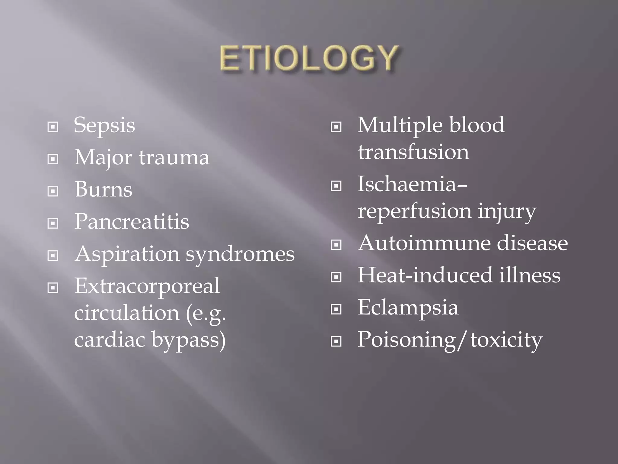 Multiple organ dysfunction syndrome | PPTX
