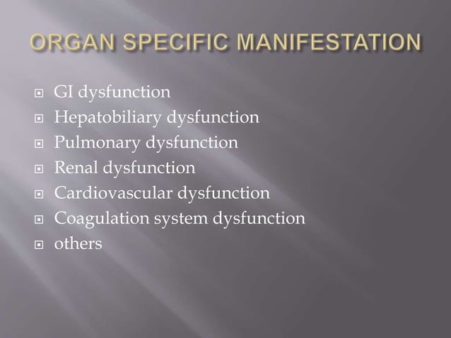 Multiple organ dysfunction syndrome | PPTX