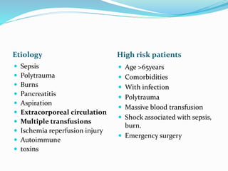 Multiple organ dysfunction syndrome | PPTX