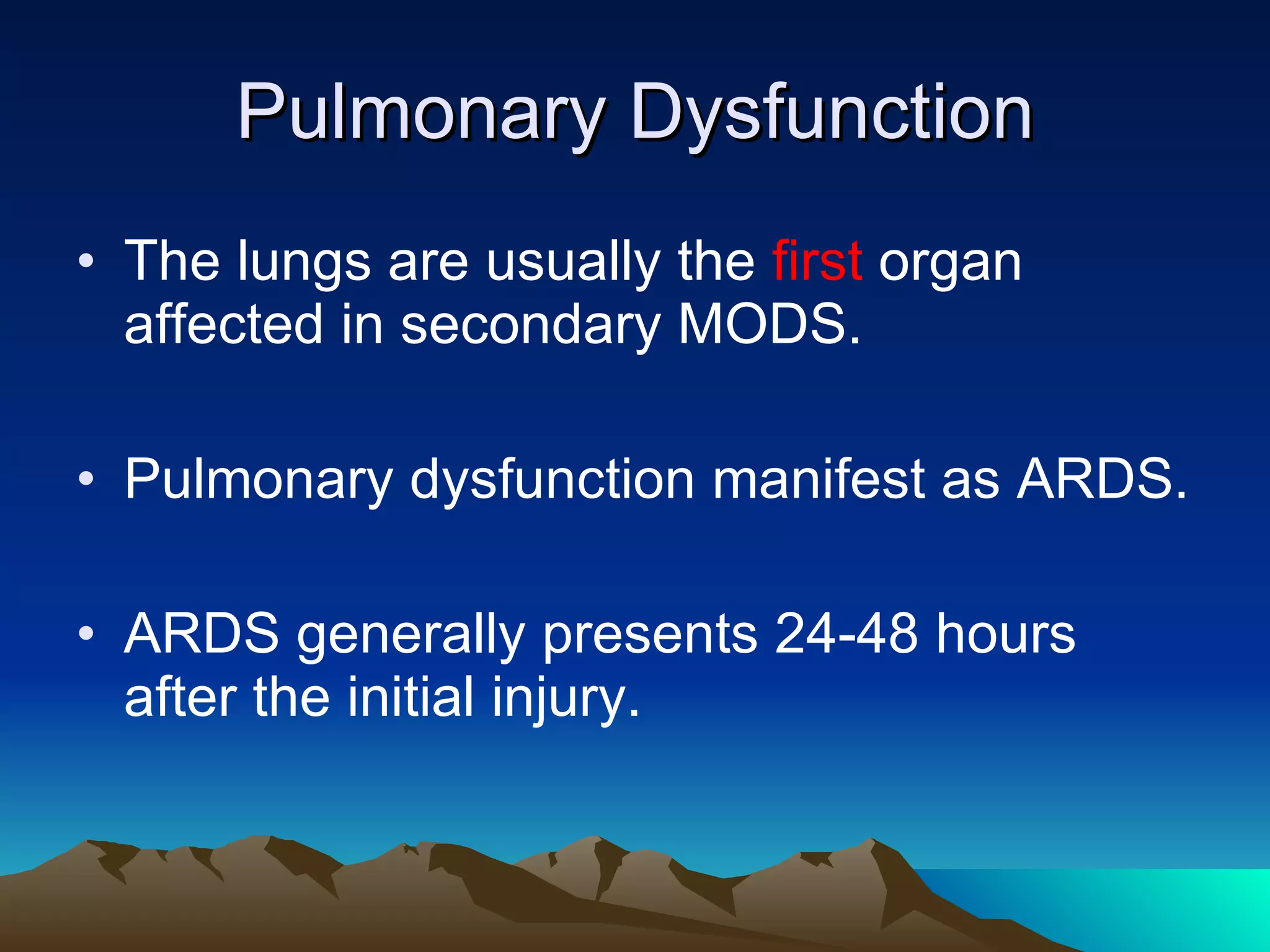 Multiple Organ Dysfunction Syndrome2009 | PPT