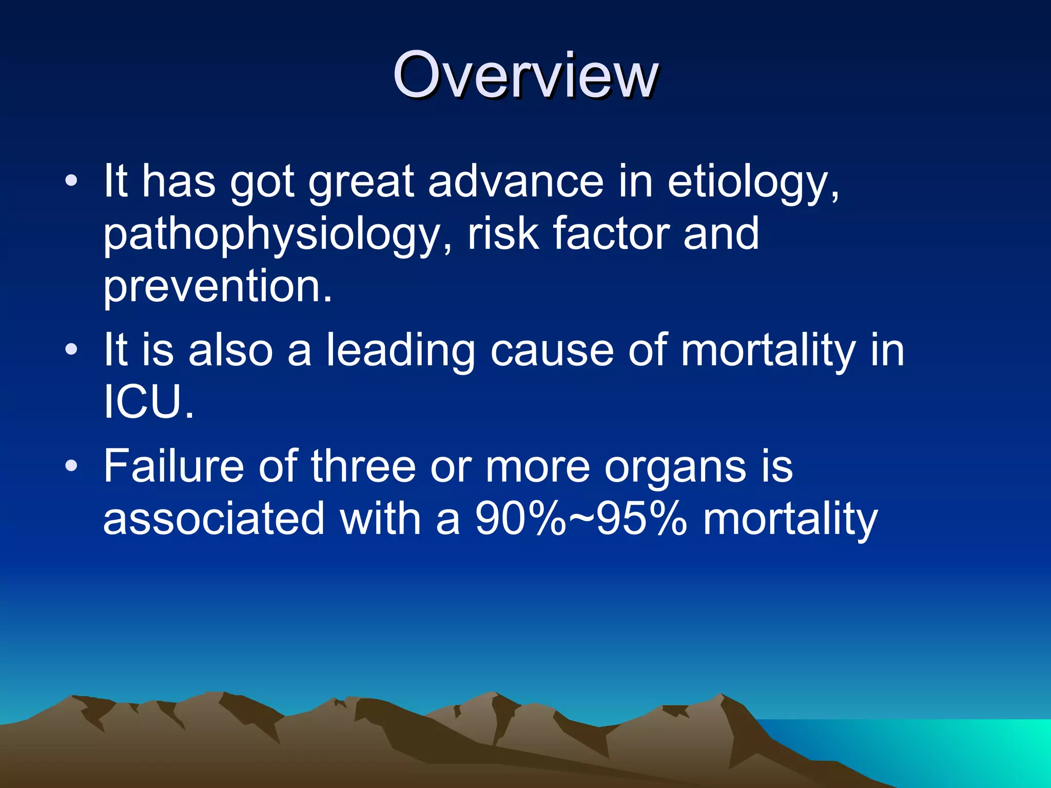 Multiple Organ Dysfunction Syndrome2009 | PPT