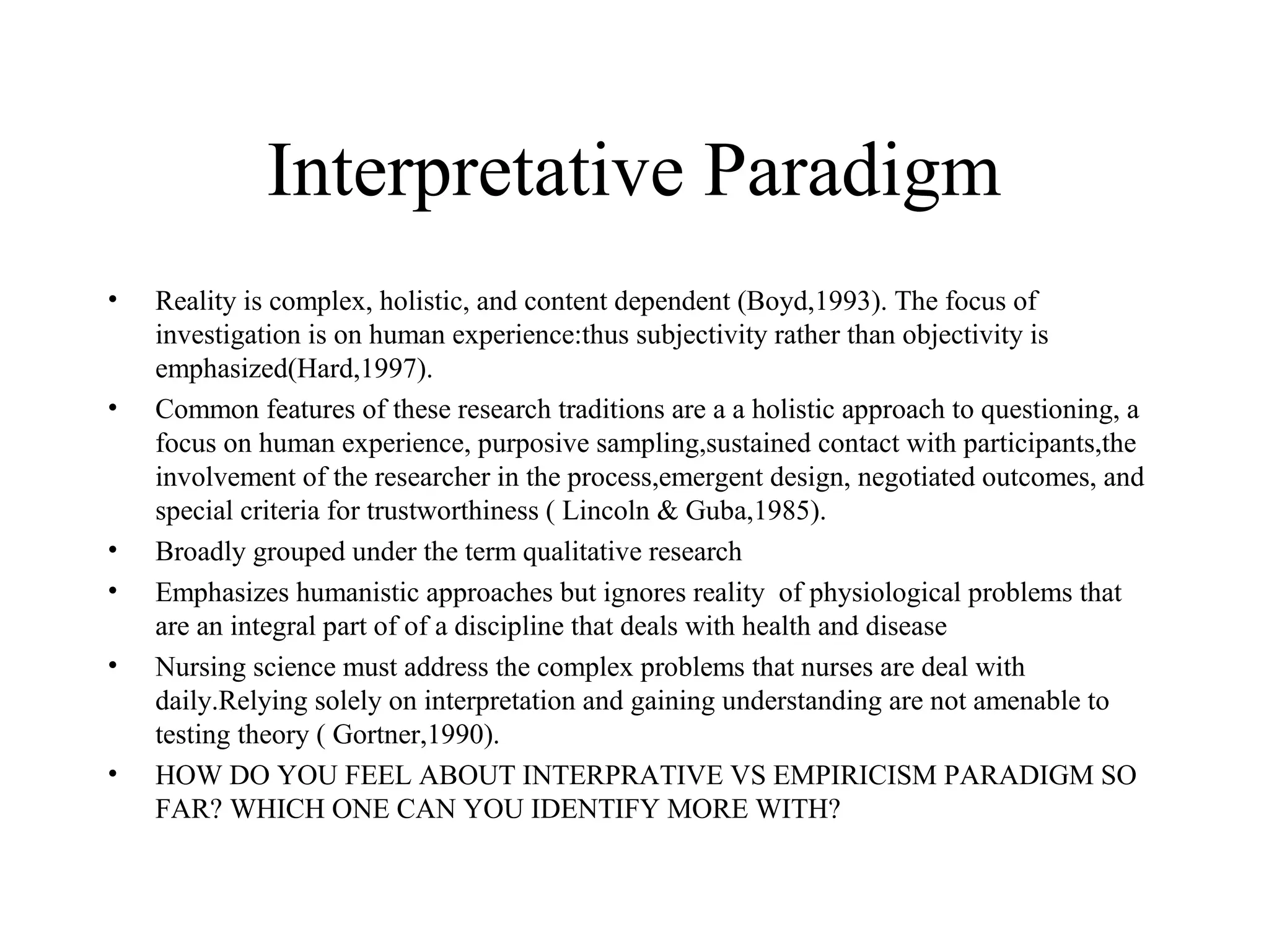 Multiple Paradigms of Nursing Science | PPT