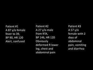 Multiple patients in the ed | PPT