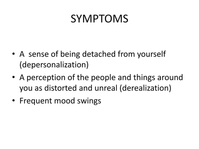 Multiple personality disorder | PPTX