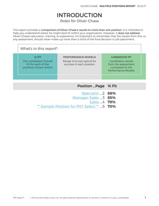 PXT Select Multiple positions report | PDF