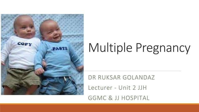 multiple pregnancy /twin gestation .pptx