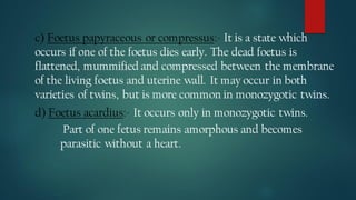 Multiple Pregnancy- obstetrics and gynaecology nursing | PDF