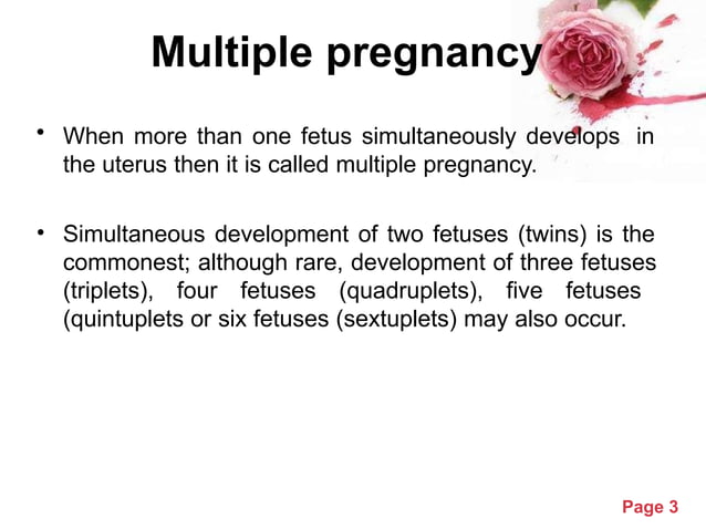 Multiple Pregnancy-managment and diagnosis | PPTX