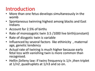 Multiple pregnancy | PPTX