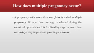 Multiple pregnancy | PPTX