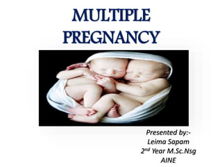 Multiple pregnancy | PPTX