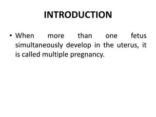 Multiple pregnancy | PPTX