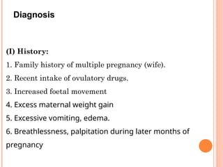 Diagnosis,classification, of Multiple pregnancy.pptx
