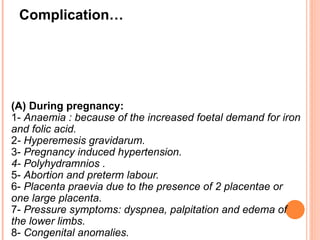 Diagnosis,classification, of Multiple pregnancy.pptx