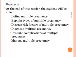 Diagnosis,classification, of Multiple pregnancy.pptx