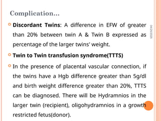 Diagnosis,classification, of Multiple pregnancy.pptx