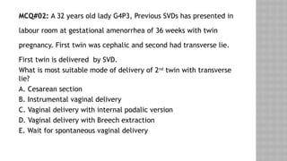 Multiple pregnancy (2).pptx Obstetrics and Gynaecology | PPTX