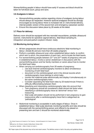 Multiple Pregnancy and Intrapartum of Twin Pregnancy Antenatal ...