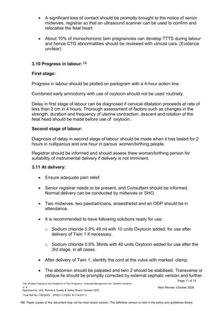 Multiple Pregnancy and Intrapartum of Twin Pregnancy Antenatal ...