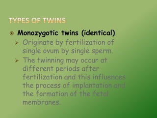 Multiple pregnancy gynae segamat | PPTX