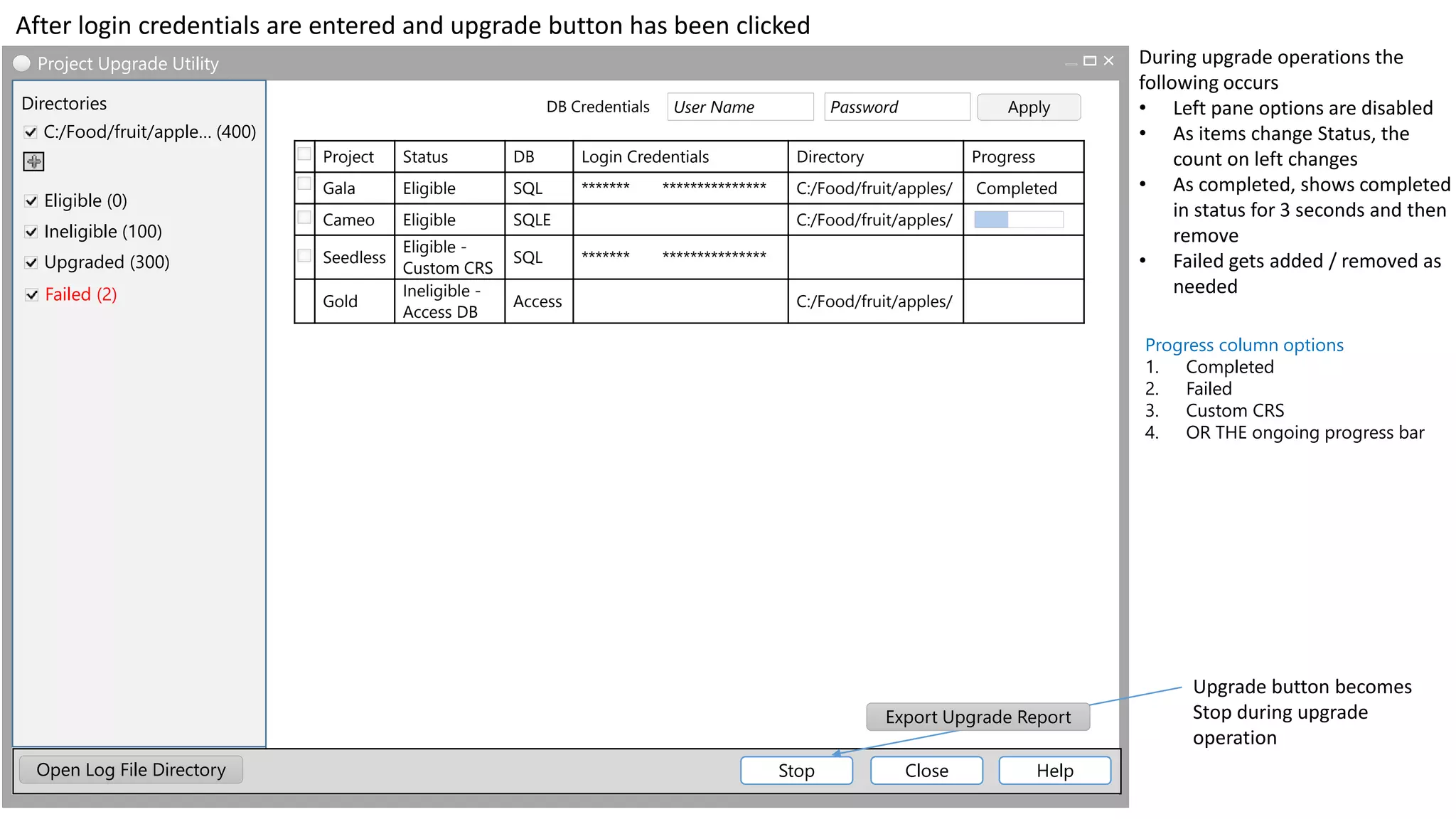 Multiple project upgrade ui | PPT