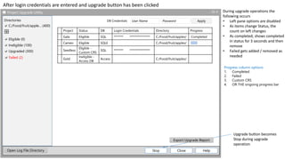 Multiple project upgrade ui | PPT