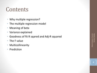 Multiple regression | PDF