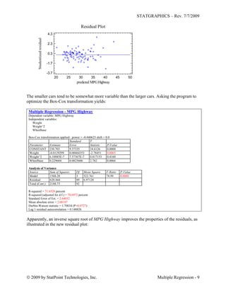 Multiple Regression | PDF