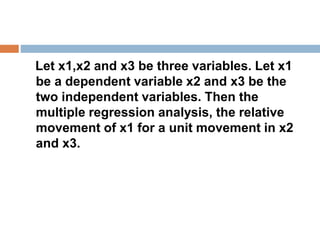 Multiple regression | PPT