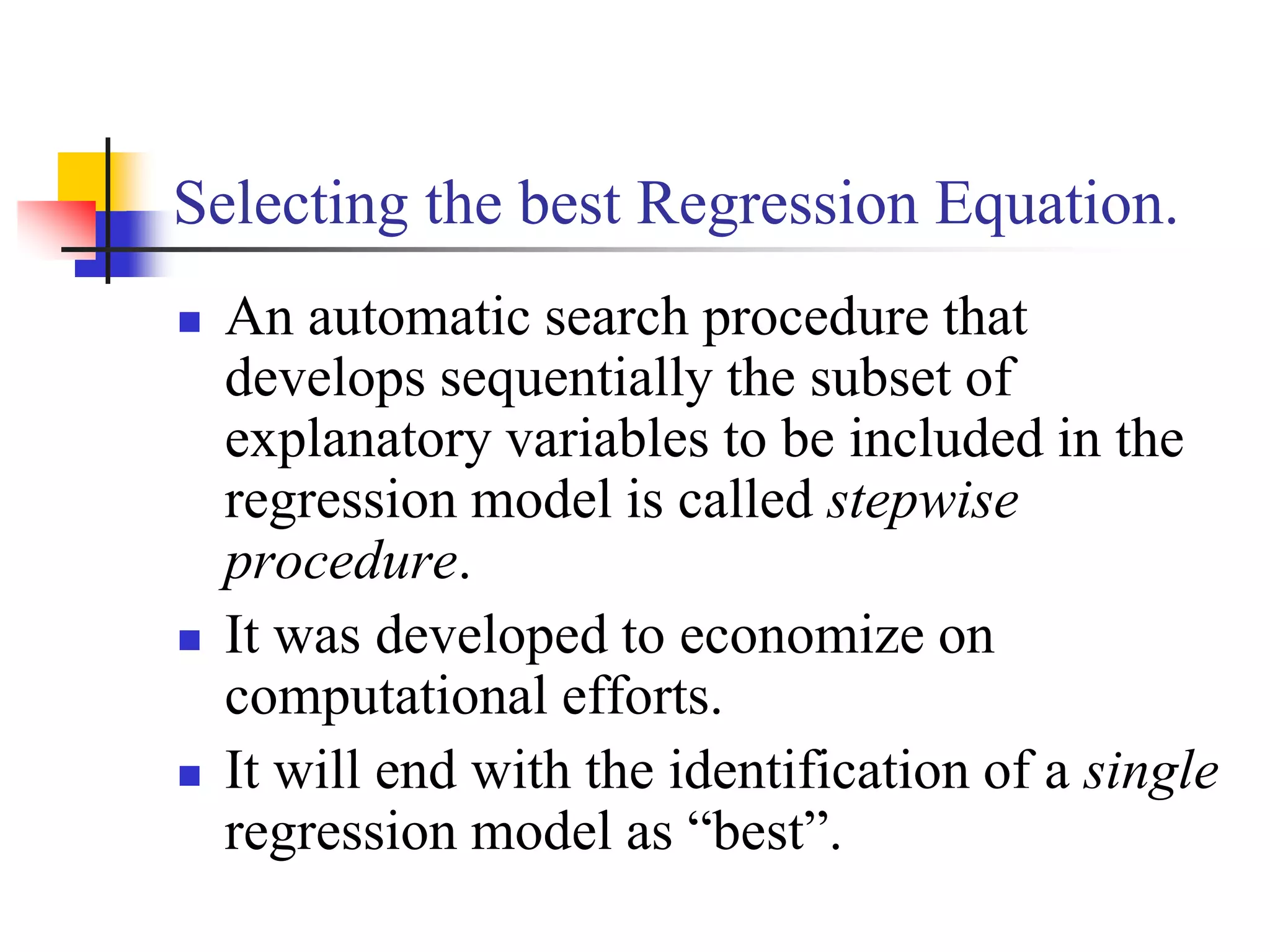 Multiple Regression.ppt | Technology & Computing