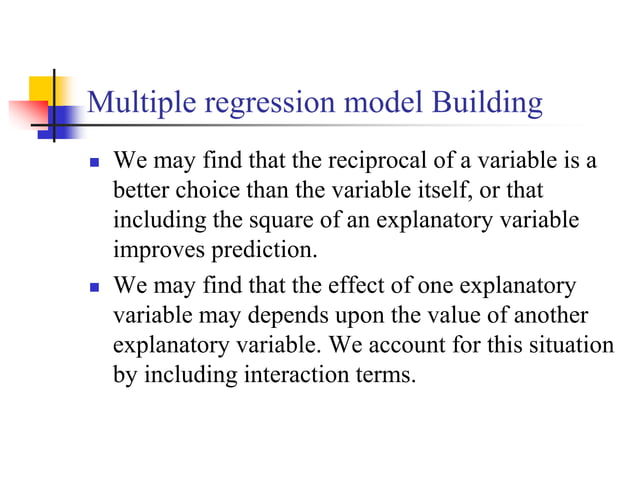 Multiple Regression.ppt | Technology & Computing