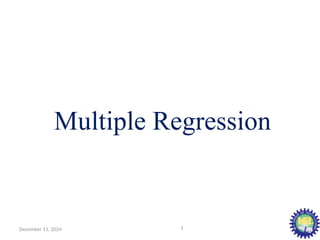 Multiple Regression.pptx................. | PPT