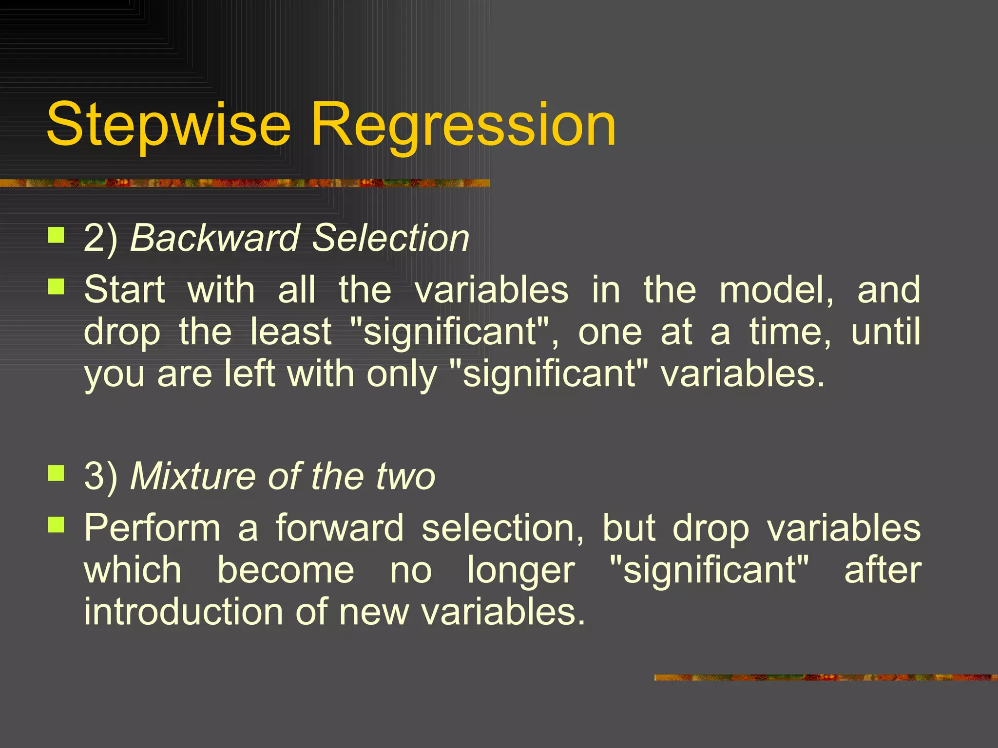 Multiple regression presentation | PPT