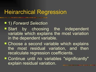 Multiple regression presentation | PPT