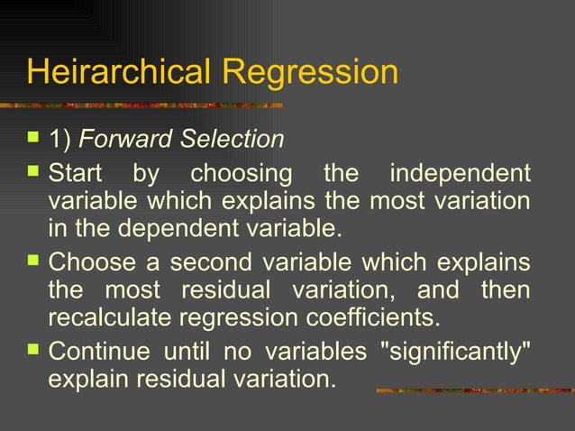 Multiple regression presentation | PPT | Science
