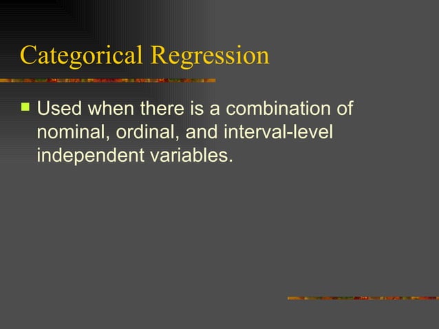 Multiple regression presentation | PPT | Science