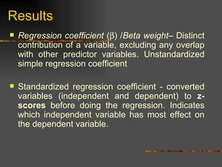 Multiple regression presentation | PPT