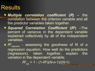Multiple regression presentation | PPT