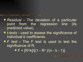 Multiple regression presentation | PPT
