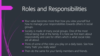 Multiple roles of an individual- Patricia Claxton | PPT
