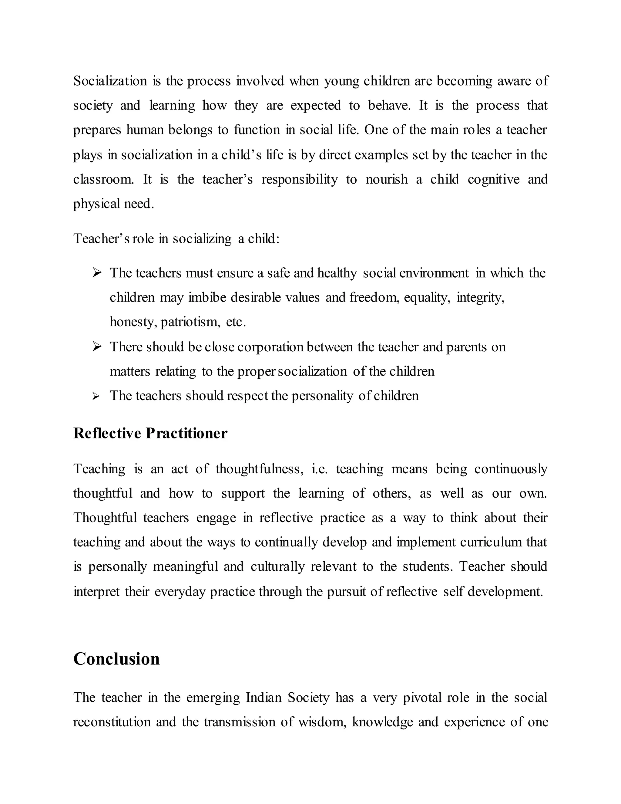 Multiple roles of teacher | DOCX