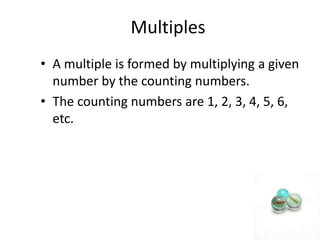 Multiples and Factors | PPTX