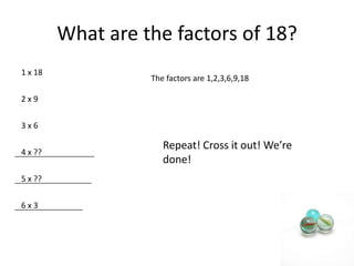 Multiples and Factors | PPTX