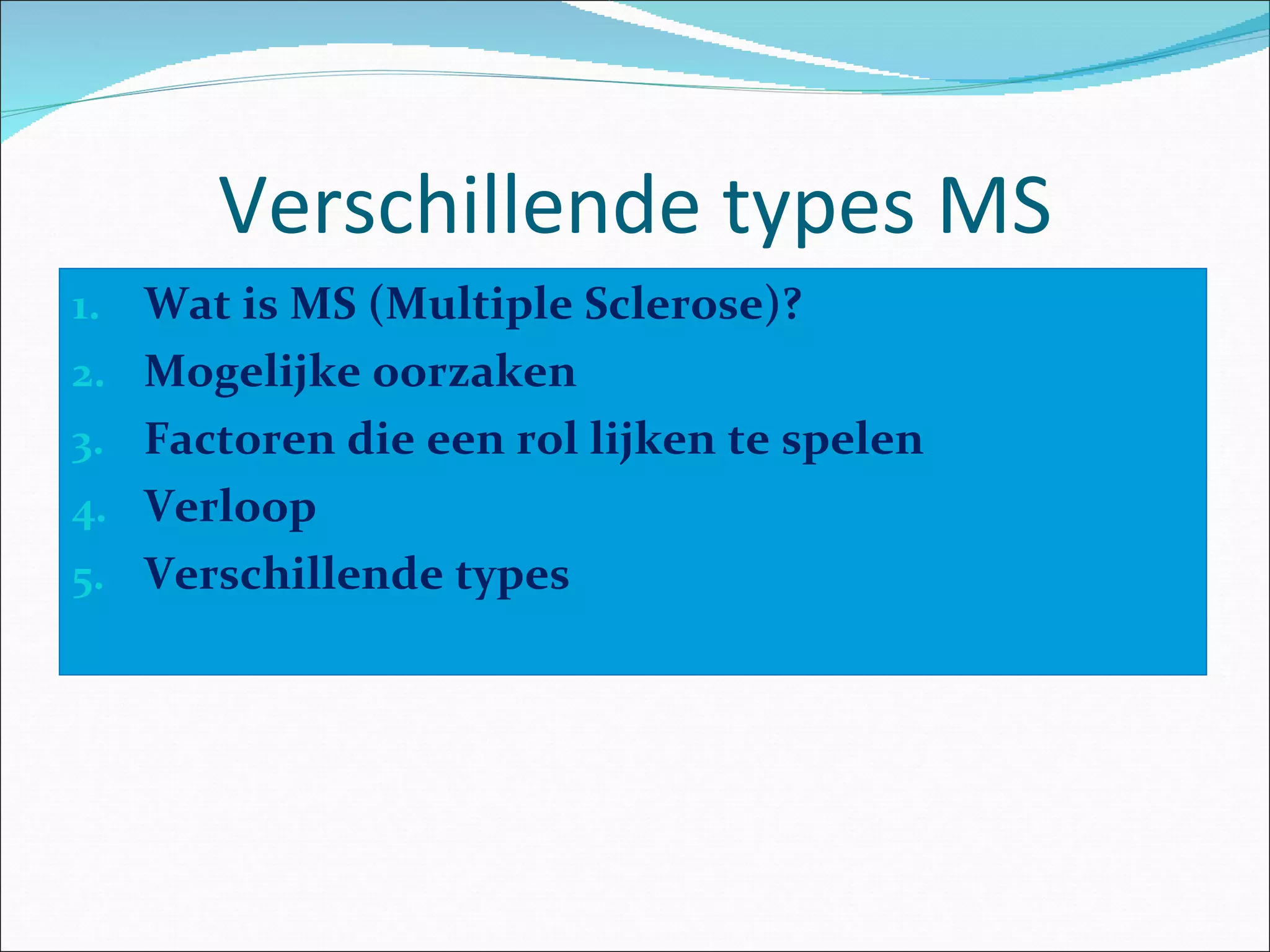 Multiple sclerose | PPT