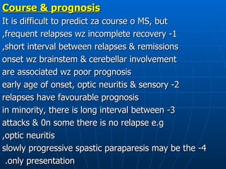 Multiple Sclerosis | PPT | Brain and Nervous System Disorders ...