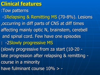 Multiple Sclerosis | PPT | Brain and Nervous System Disorders ...